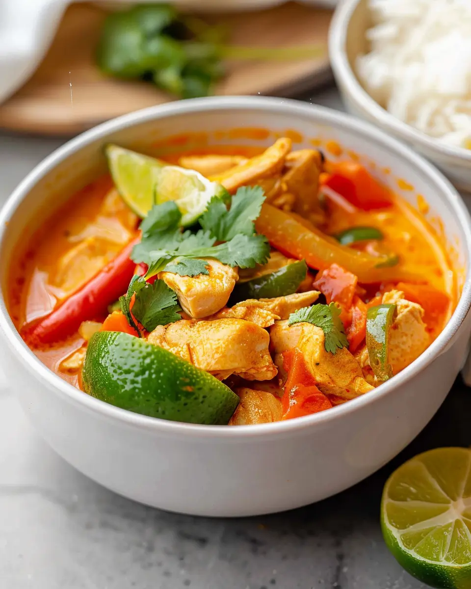 easy thai red curry chicken