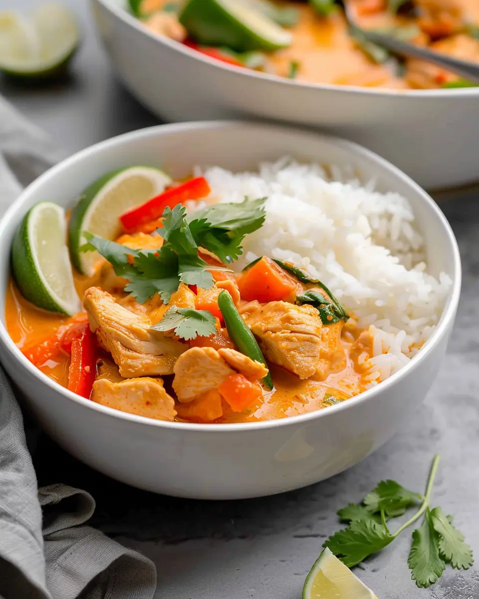 easy thai red curry chicken