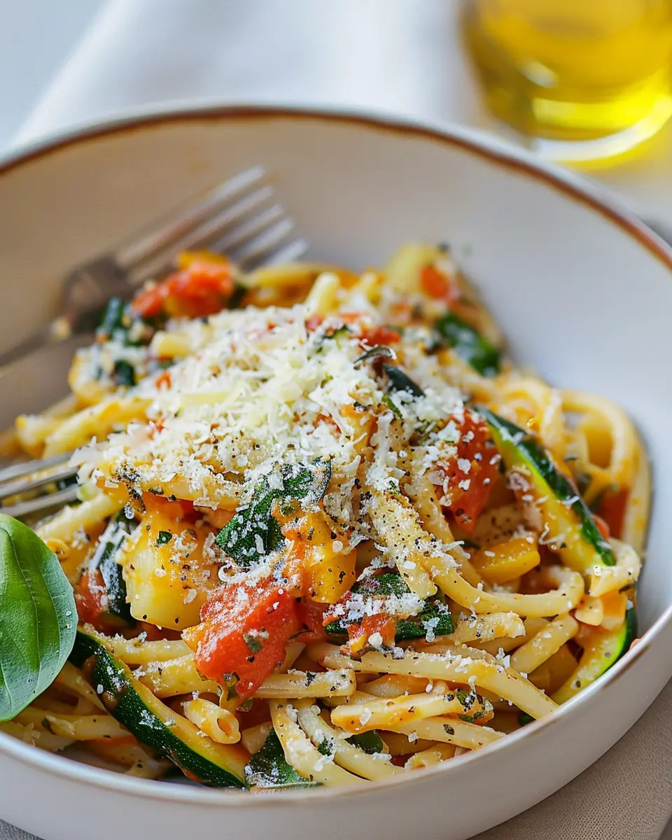 tomato zucchini pasta
