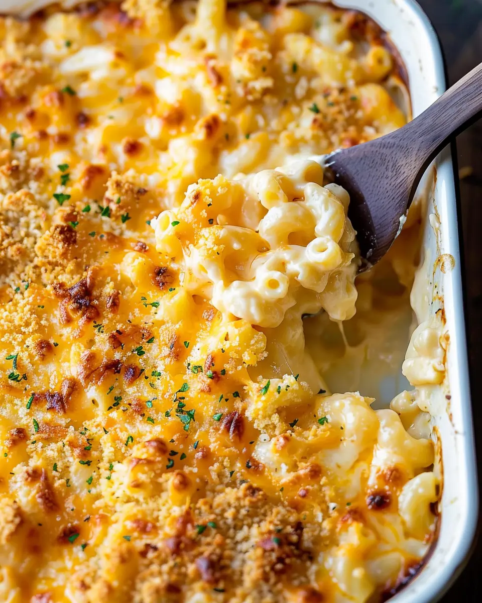 creamy baked mac and cheese